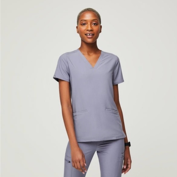 Figs | Tops | Figs Brand Vapor Blue Space Dye Scrub Set | Poshmark